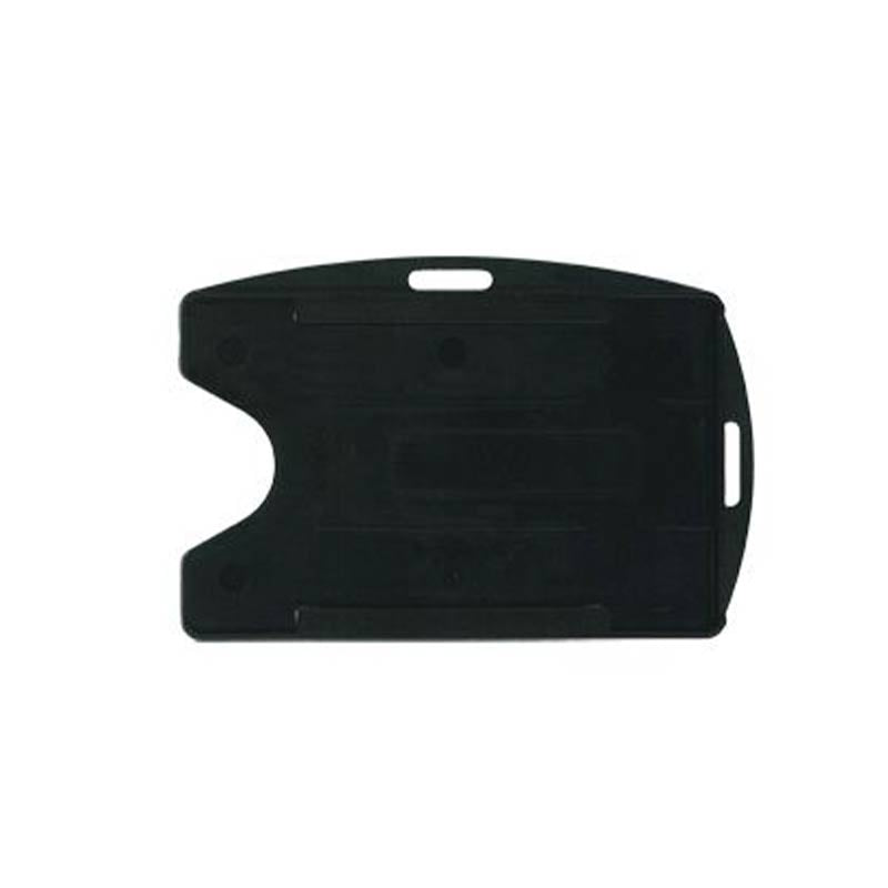 Card Holder Landscape Rigid Black - (100 Pack)