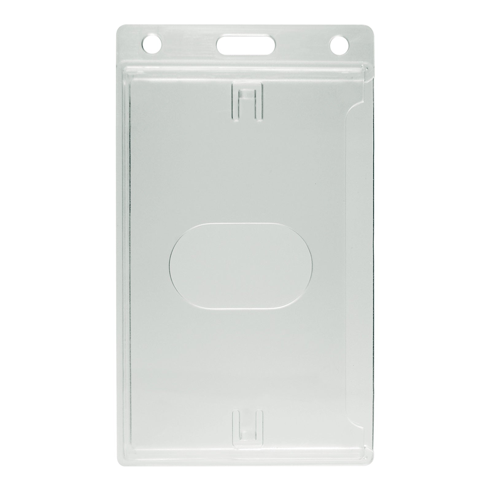 Card Holder Portrait Rigid Clear - (100 Pack)